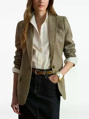 Ralph Lauren Glen Plaid Linen Blazer