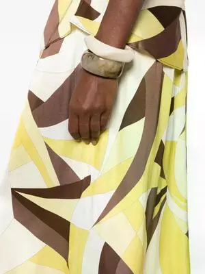 Faithfull The Brand Kortez Geometric Print Balloon Trousers - Yellow
