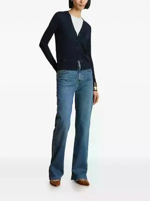 Ralph Lauren Embroidered Logo V-neck Cardigan