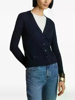 Ralph Lauren Embroidered Logo V-neck Cardigan
