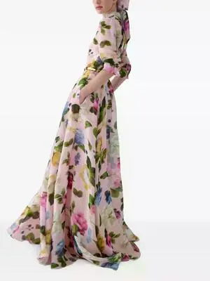 Carolina Herrera Floral-print Maxi Dress