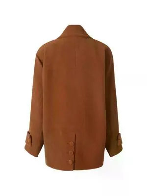 Chloé Herringbone Double-breasted Coat