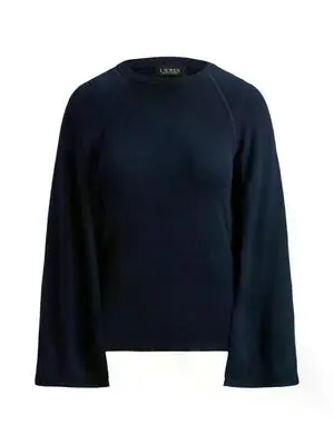 Ralph Lauren Navy Cape Overlay Crew-neck Sweater - Blue