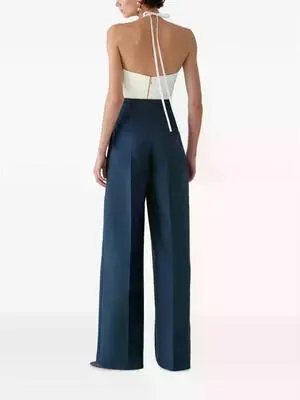 Carolina Herrera Halterneck Rosette Detail Top