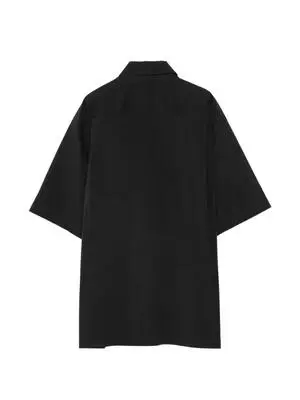 YOSHIOKUBO Ellipse Abstract-patchwork Short-sleeve Shirt