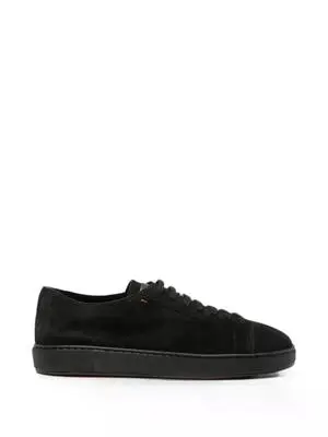 Santoni Suede Lace-up Sneakers