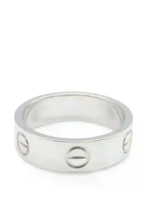 Cartier 18k White Gold Love Ring - Silver