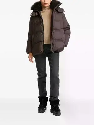 YVES SALOMON A-line Hooded Puffer Jacket