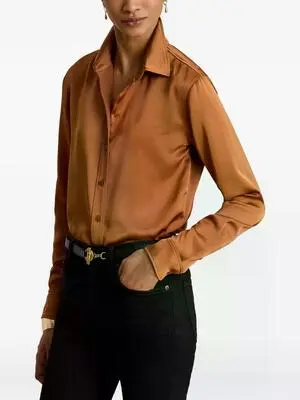 Ralph Lauren Satin Charmeuse Shirt