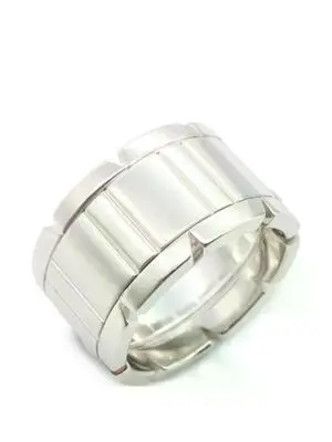 Cartier 2010s Tank Française Ring In 18k White Gold - Silver