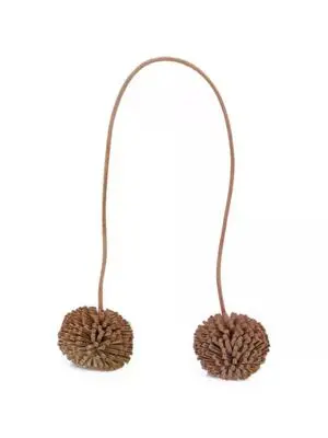 Dragon Diffusion Pom-pom Leather Charm - Neutrals