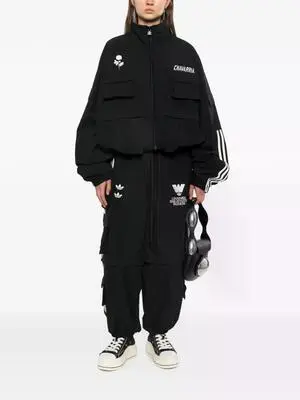Adidas Zip-up Jacket With Drawstring Hem And Pocket Details