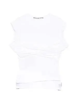 Alexander Wang Twist-bust Layered Tank - White