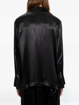 ANN DEMEULEMEESTER Satin-finish Chest-pocket Shirt