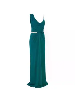 TOM FORD Asymmetrical Draped Evening Maxi Dress
