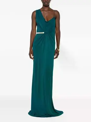 TOM FORD Asymmetrical Draped Evening Maxi Dress