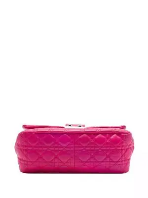 Dior Lambskin Cannage New Lock Flap Shoulder Bag - Pink