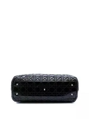 Dior 2012 Large Patent Cannage Lady Soft Shopping Tote Bag
