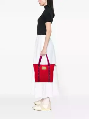 LOUIS VUITTON 2005 Antigua Cabas Mm Tote Bag - Red