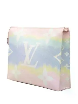 LOUIS VUITTON 2019 Monogram Escale Toiletry Pouch 26 Clutch Bag - Pink