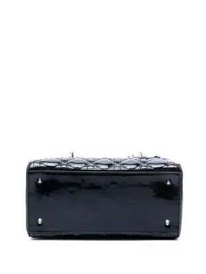 Dior Patent Cannage Lady Satchel - Black