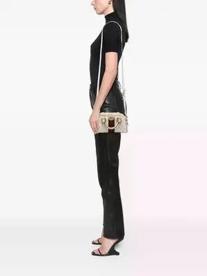Gucci Ophidia Mini Gg Supreme Web Satchel - Neutrals
