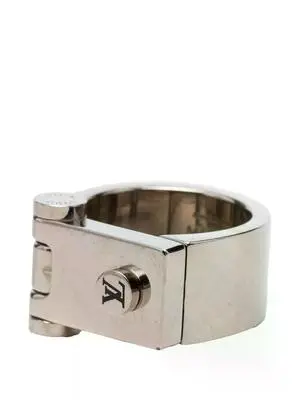 LOUIS VUITTON Brass Hinge Lock Ring - Silver