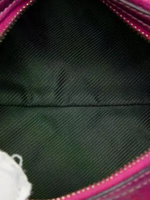Gucci Metallic Embossed Leather Pouch