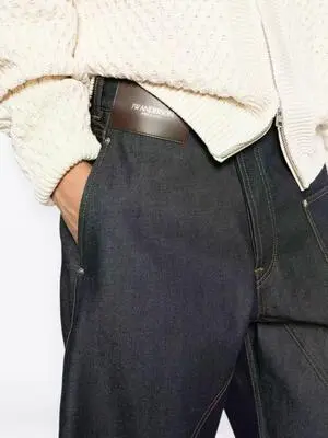 JW Anderson Wide-leg Jeans With Contrast Stitching