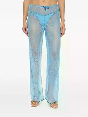 Oseree Lace-patterned Drawstring Trousers