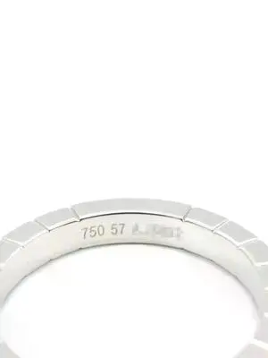 Cartier 18k White Gold Lanière Ring - Silver