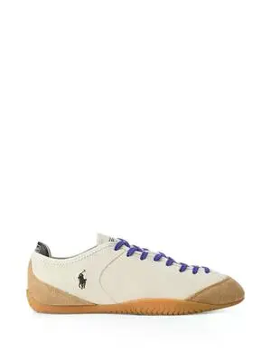 Polo Ralph Lauren Suede Panelled Logo Embroidered Sneakers