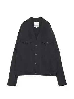 YOSHIOKUBO V-neck Button-up Jacket