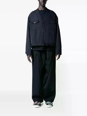 YOSHIOKUBO V-neck Button-up Jacket