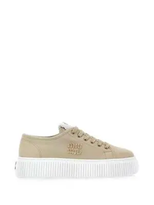 Miu Miu Round Toe Sneakers For Women