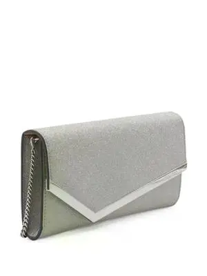JIMMY CHOO Emmie Clutch Bag - Silver