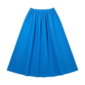 LOUCHE Zoeline Recycled Cotton Midaxi Skirt - Blue