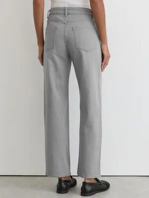 REISS Selin Mid-rise Straight-leg Jeans - Grey
