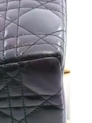 Dior 2000s Lady Cannage Handbag - Black