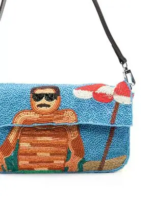 Staud Tommy Bead-embellished Shoulder Bag