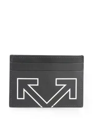 Off-White Heritage Logo-print Card Holder - Grey
