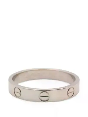 Cartier 18k White Gold Love Ring - Silver