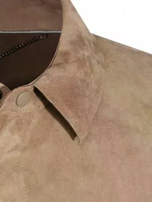 Canali Suede Chest-pocket Jacket