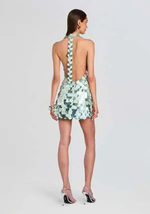Retrofete Briggs Sequin Halter Dress
