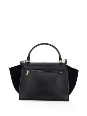 Celine Crocodile Embossed Leather Medium Satchel
