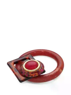 Vintage Geometric Tortoiseshell-effect Brooch