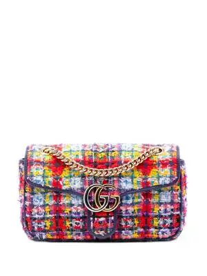 Gucci Gg Marmont Tweed Shoulder Bag