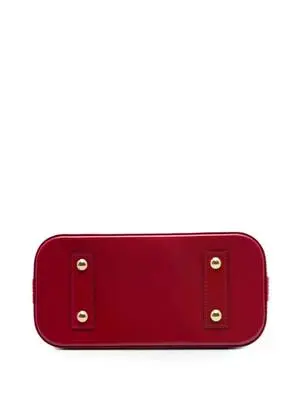 LOUIS VUITTON Monogram Vernis Alma Bb Satchel - Red