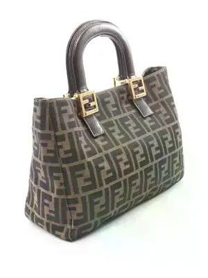 Fendi Zucca Canvas Handbag Tote Bag