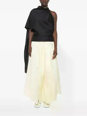 RÓHE One-shoulder Scarf Detail Top
